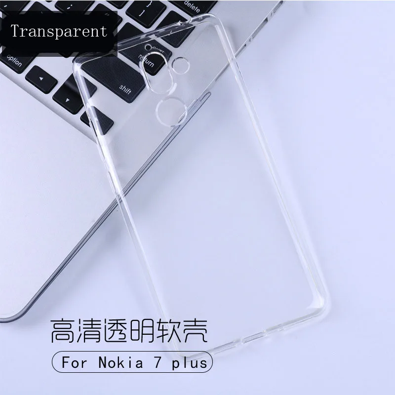 Luxury Shockproof Transparent Clear Phone Case For Nokia 7 Plus Cases ...