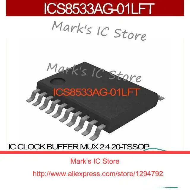 ICS8533AG 01LFT IC CLOCK BUFFER MUX 2:4 20 TSSOP ICS8533AG 01LFT 8533 ...