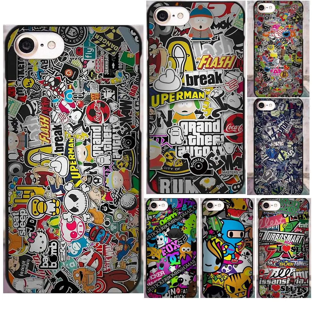 Oedmeb Sticker Bomb Illustration Pattern For Xiaomi Redmi 4 3 3S Pro ...