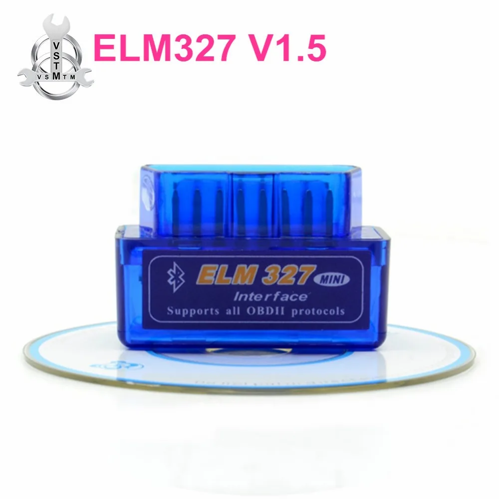 Super Mini Elm-327 Bluetooth Obd2 V1.5 Elm 327 V 1.5 Android Adapter ...