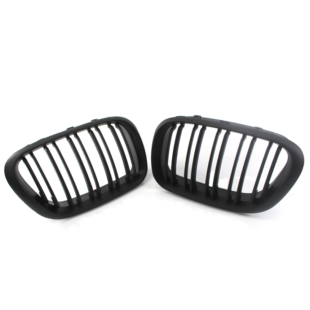 Matte-Black-Dual-Slat-Front-Grille-Fit-for-BMW-X5-E53-2000-2003-Grill ...