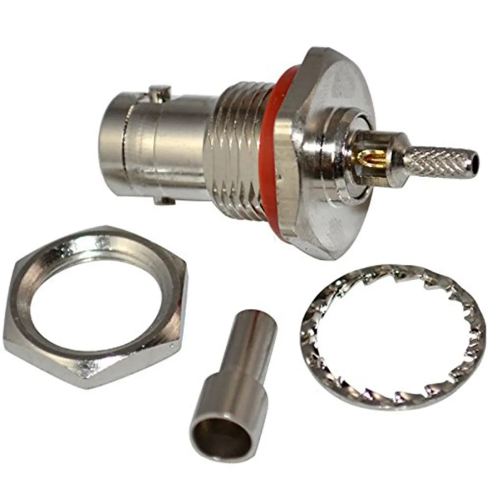 Conector hembra BNC de 75 Ohm, conector RF RG179 con junta tórica para Cable Coaxial, 1 unidad ...