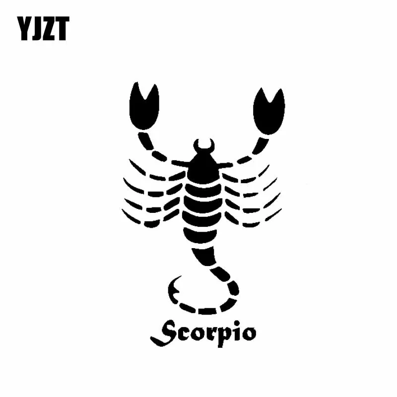 YJZT 10CM*16.2CM Scorpion Scorpio Vinyl Decal Car Sticker Cool Black ...