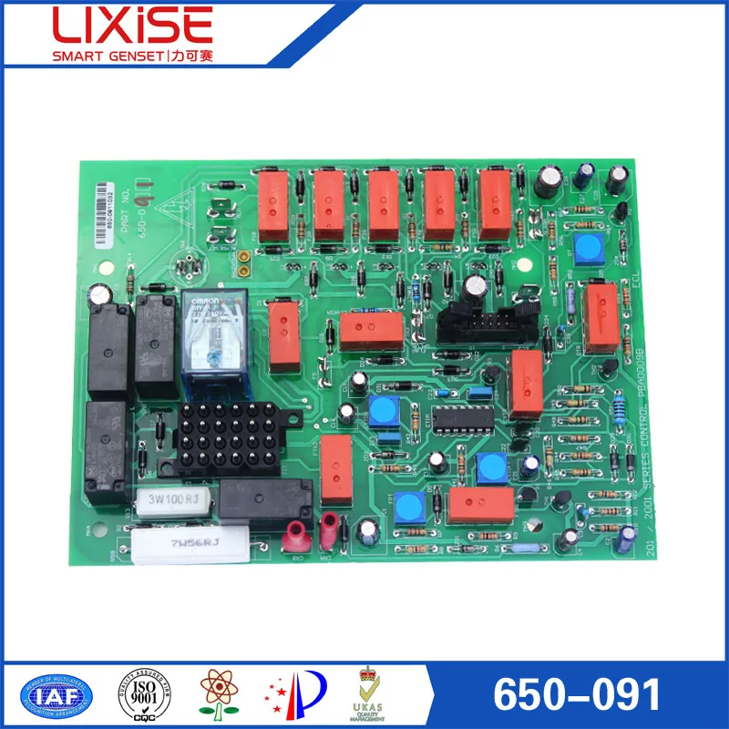 Pcb 650-091 12v Lixise Generator Pcb Control Panel Circuit Board ...