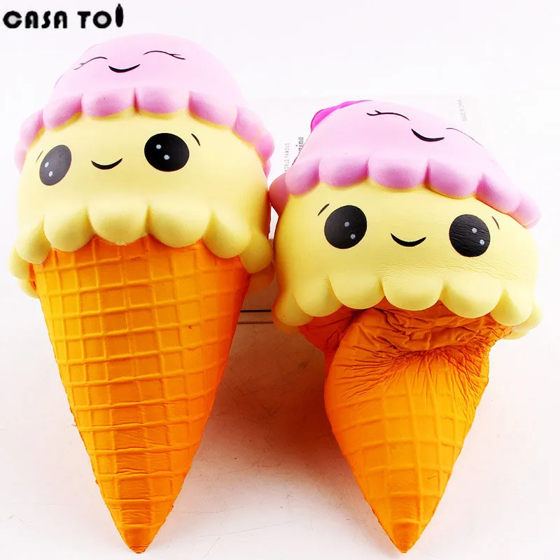PU Squishy Ice Cream Cute Soft Toy Squeeze Funny Stress Squishies Fun ...
