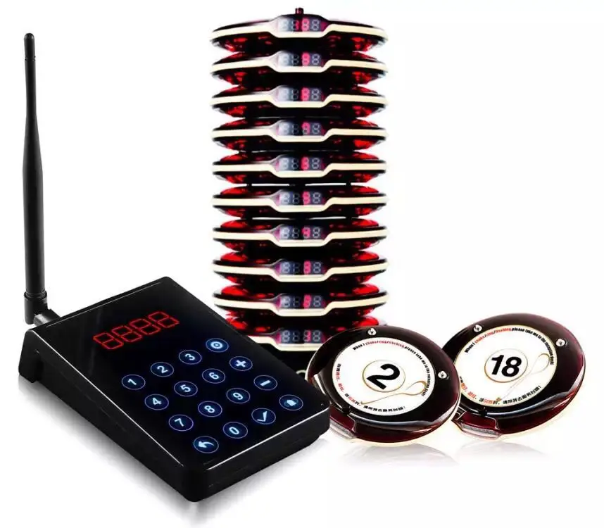 restaurant coaster pager ,waterproof staff paging system, wieless ...