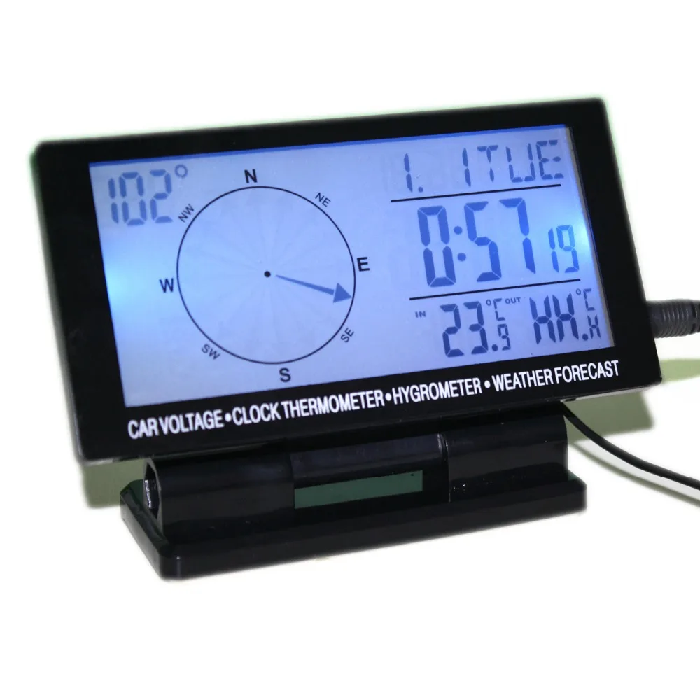 4-6-LCD-Display-Screen-Car-Digital-Compass-Calendar-Clock-In-Out ...