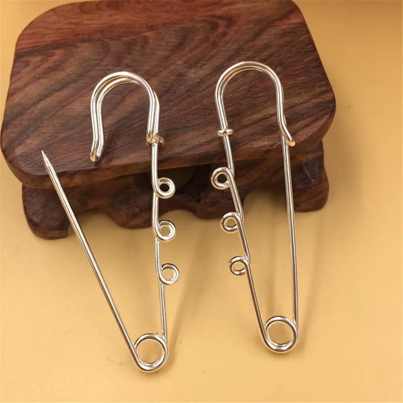 10pcs-65mm-Length-Safety-Pins-Brooch-Silver-Color-Large-Long-Metal ...
