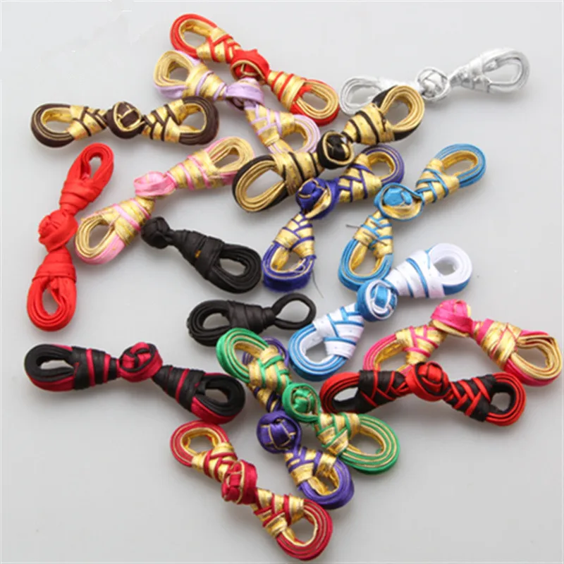 7x1.6cm chinese knot buttons 10pcs mixed colouring button for Tang ...