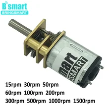 Bringsmart DC 기어 모터 역방향 제어 저소음, DIY 전자 장비 장난감 미니 기계용, 3V, 6V, 12V, 15 ...