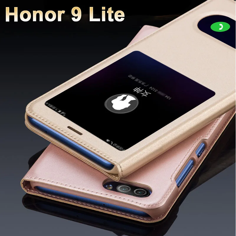 Huawei Honor 9 Lite Case Luxury PU Leather Cover Flip Case For Huawei ...