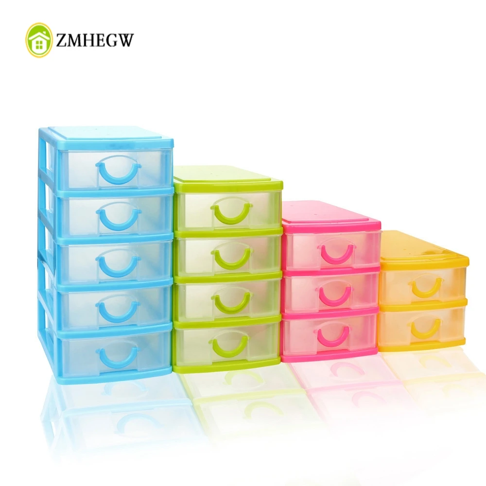 Durable Plastic Mini Desktop Drawer Sundries Case Small Objects Make Up