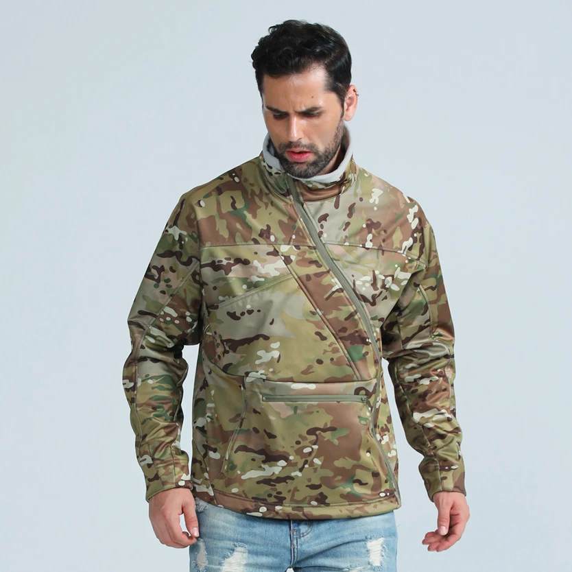 Soft Shell Military Windbreaker Jacket Men Navy Waterproof Tactical ...