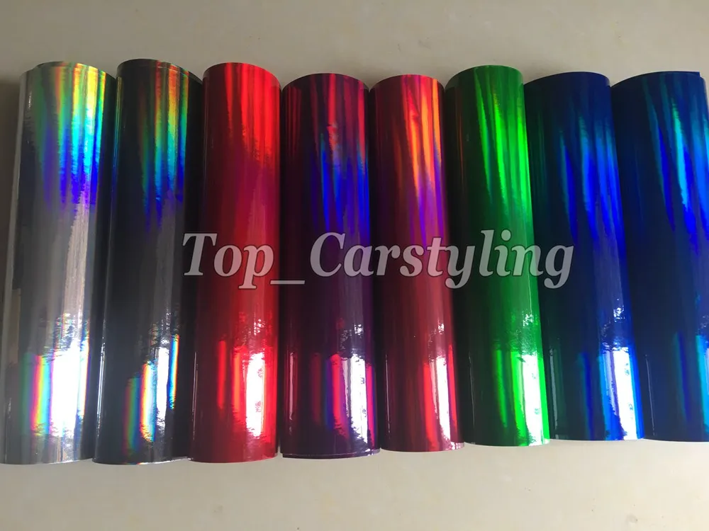 Various Colors Chrome Holographic Vinyl Wrap For Full Car Body Wrap ...