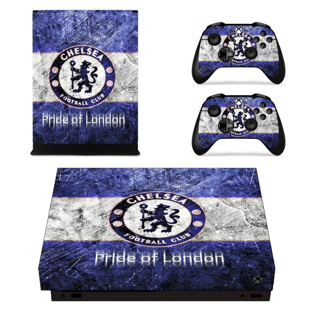 Chelsea FC Skin Sticker for Xbox One X Console - ConsoleSkins.co