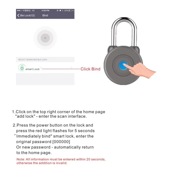 Electronic Wireless Bluetooth Lock