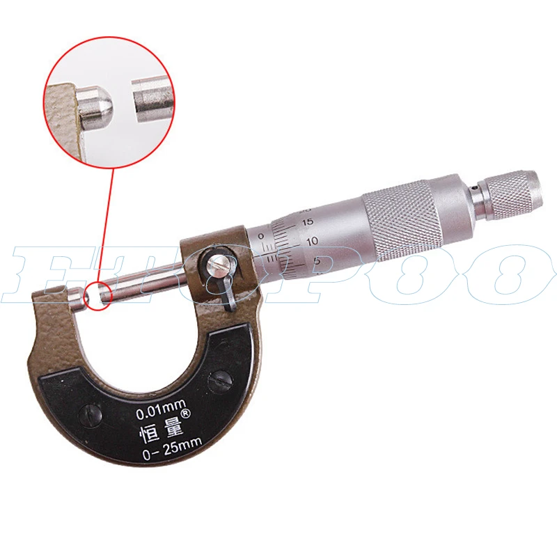 0-25mm Ball Head Tube Micrometer Wall Thickness Micrometer Thickness ...