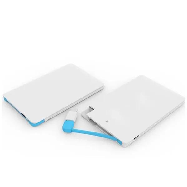 2500 mAh Ultra Slim Credit Card Size Battery Charger Power Bank for ...