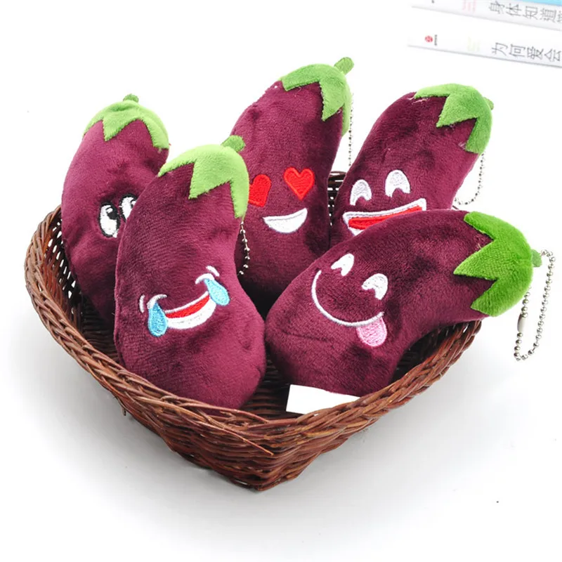 Eggplant Plush Toys Small Emotional Eggplants Pendants Dolls Cute Emoji
