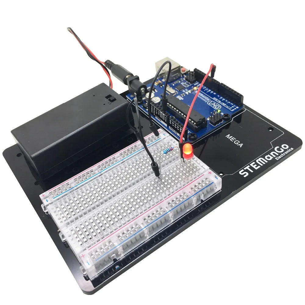 Soporte Arduino UNO MEGA placa de montaje plataforma de plástico Base acrílica|Accesorios de ...