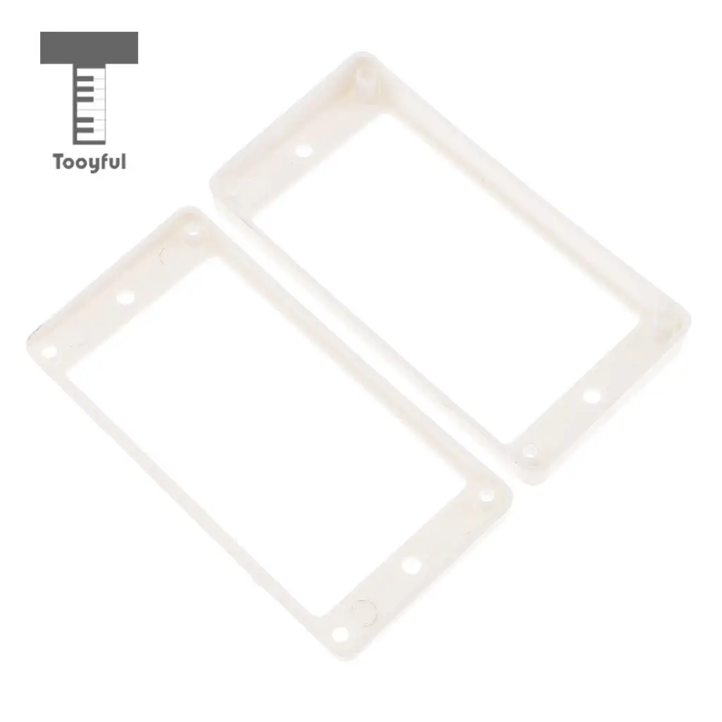 Tooyful 2PCS White Humbucker Pickups Frames Mounting Rings for LP ...