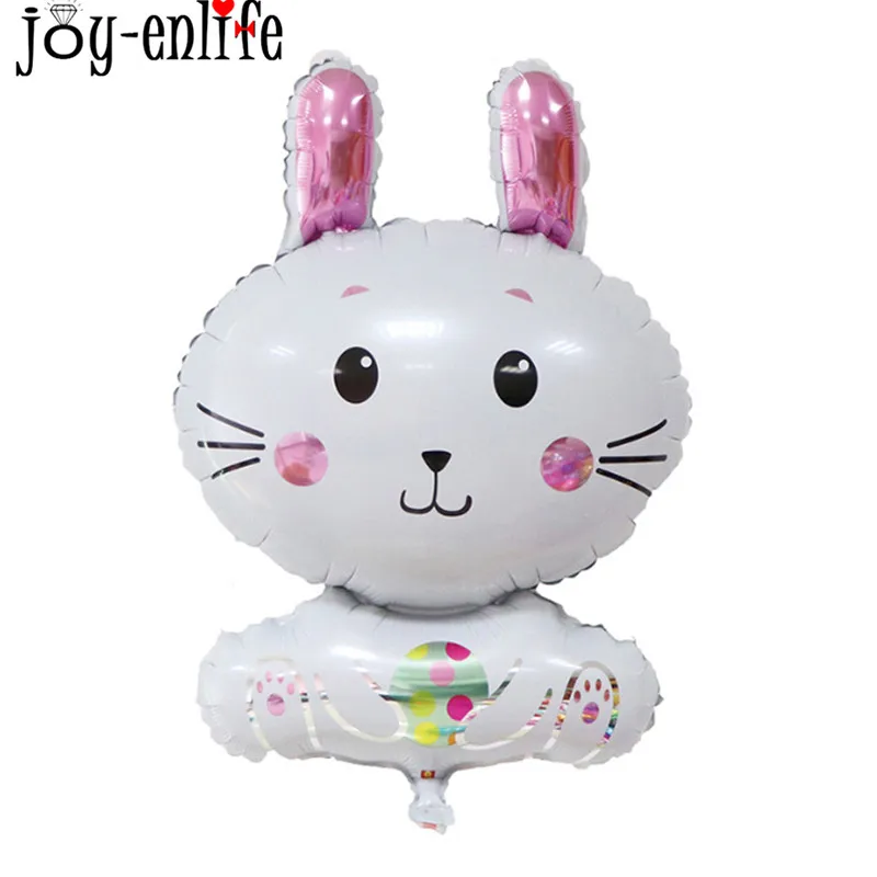 Easter Bunny Shaped Foil Balloons Easter Party Decoration Cartoon ...