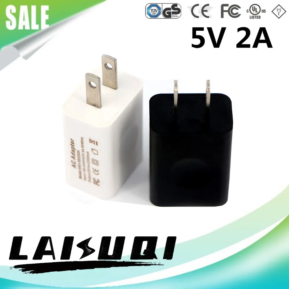 1pcs 5V 2A USB AC/DC Power Adapter US Plug Charger 5V2A Supply for ...