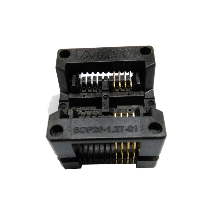 SOP8 SOIC8 SO8 IC Burn in test Socket Pitch 1,27mm IC Body ancho 5,4mm ...