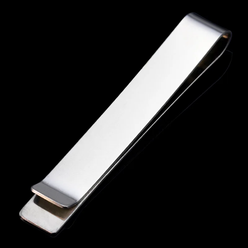 Mms Real 316l Stainless Steel Thin Tie Clip Classic Men Tie Pin Clips