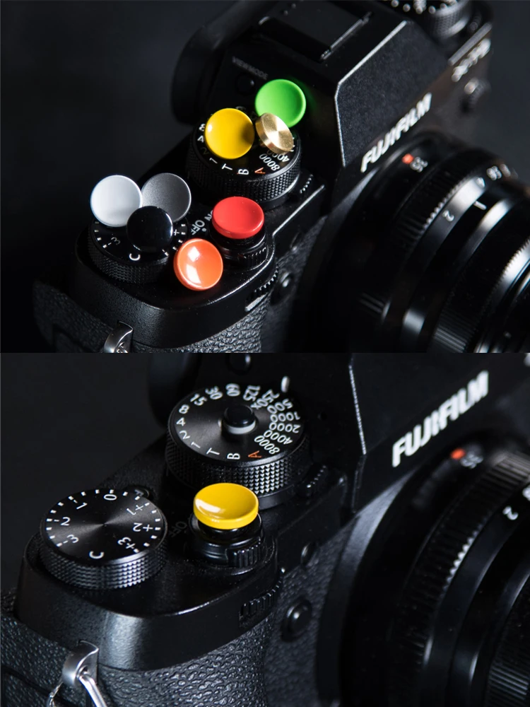 Metal-Concave-Surface-Camera-Soft-Shutter-Release-Button-For-Fujifilm ...