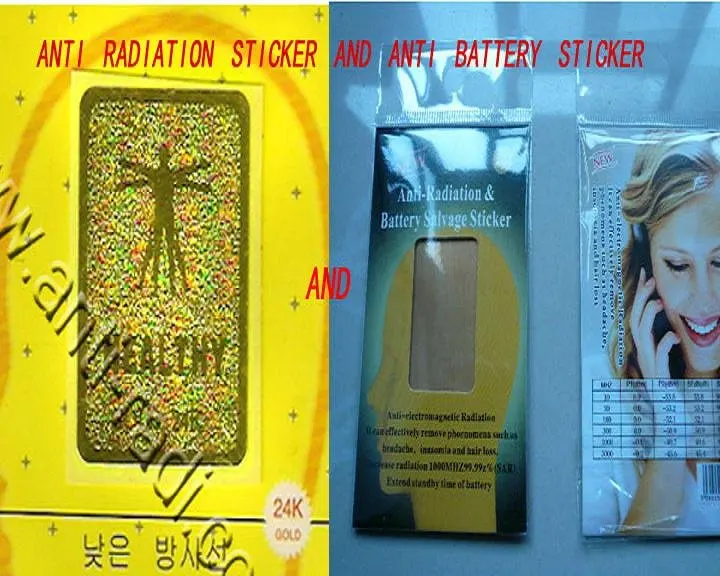 Mobile Phone Sticker Gold 24k Anti Mobile Radiation Stickers+anti ...