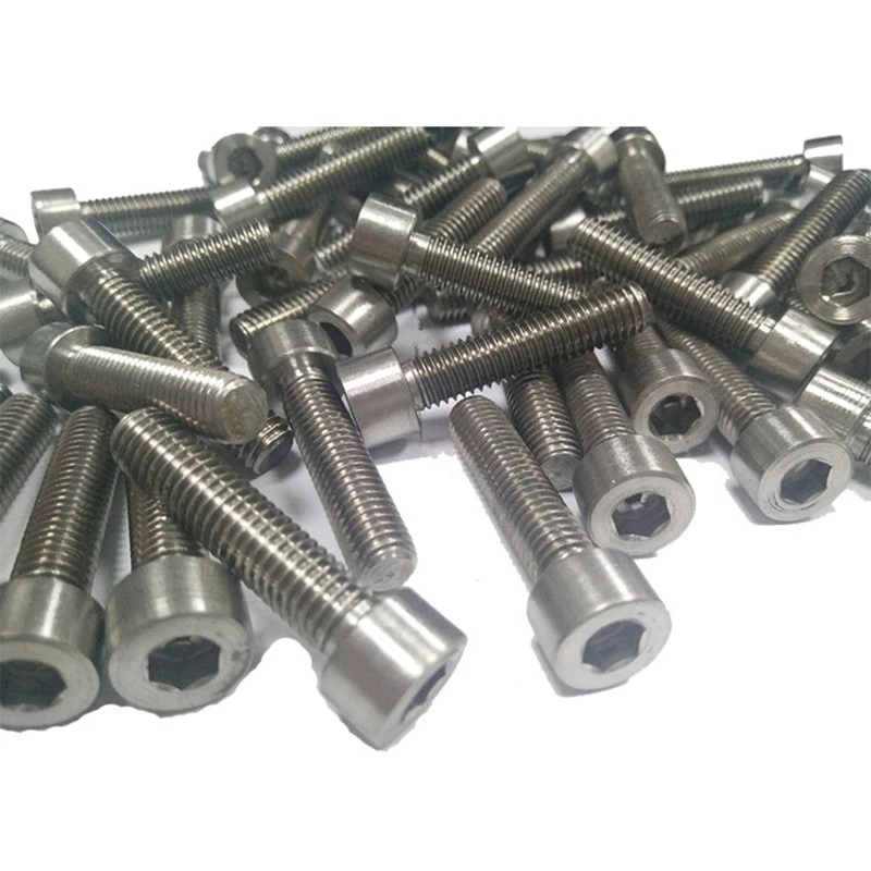 10pcs/lot Din912 Titanium Hex Socket Head Cap Screw M1.6 M2 M2.5 M3 M4 M5 M6 - Screws - AliExpress