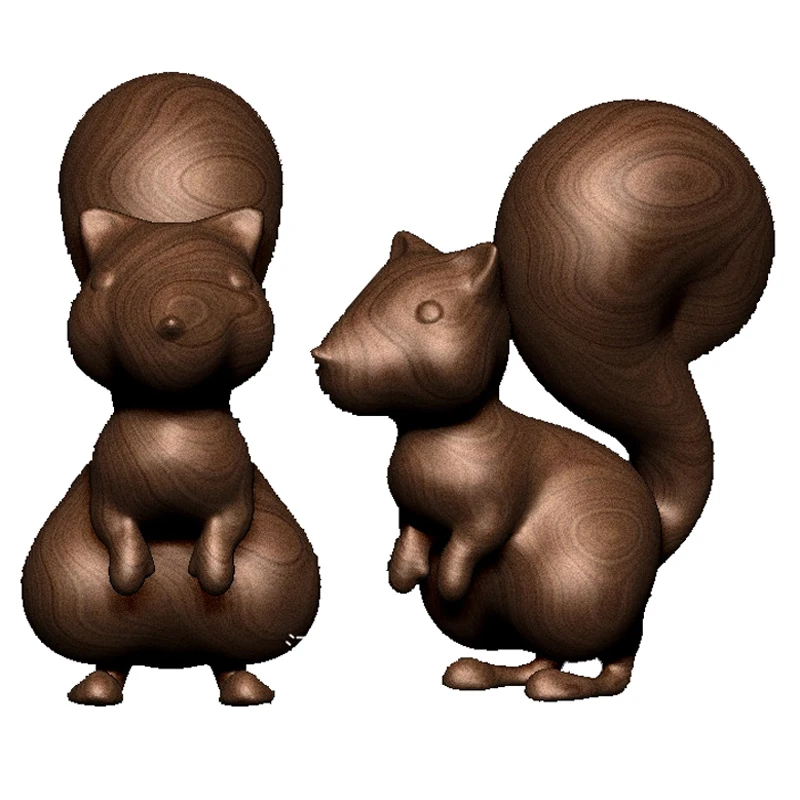 3d Model Relief For Cnc Machine In Stl File Format L52 Squirrel In Wood