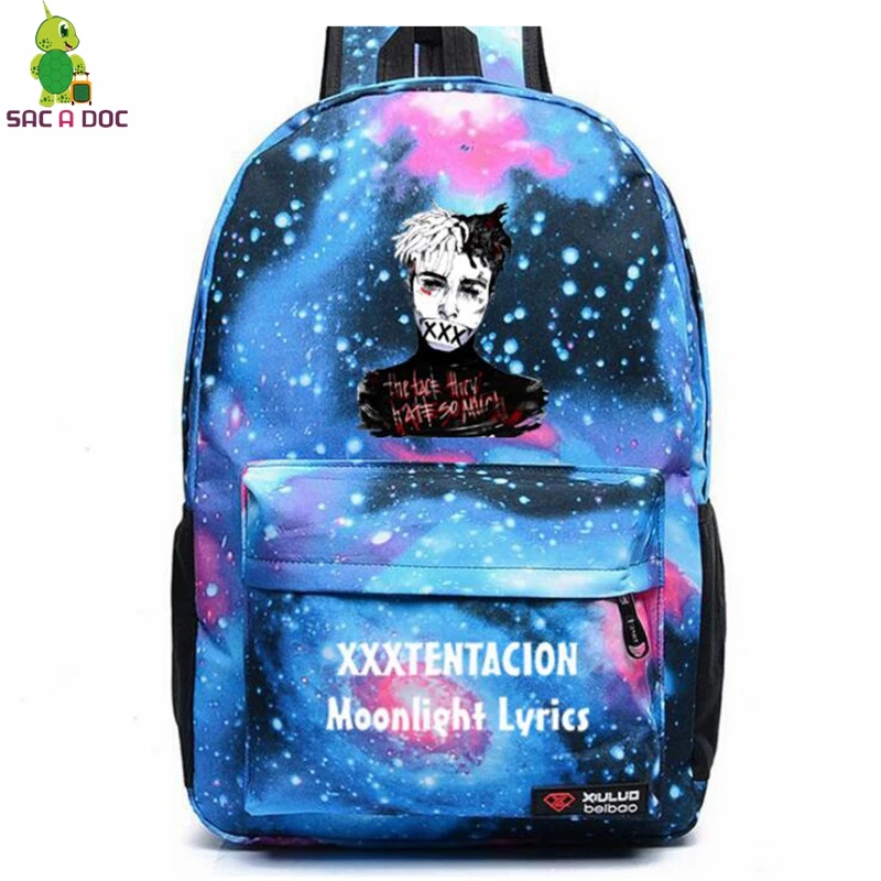 Aliexpress.com : Buy Xxxtentacion Rapper Galaxy Space Backpack School ...