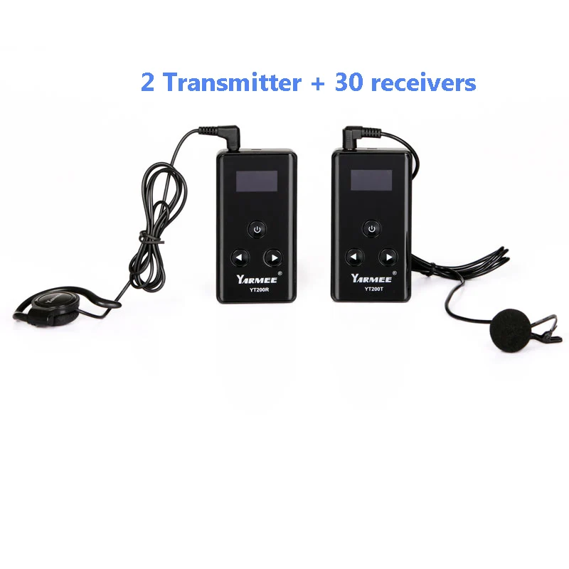 Yarmee wireless tour guide system 2 transmitters and 30 receivers radio ...