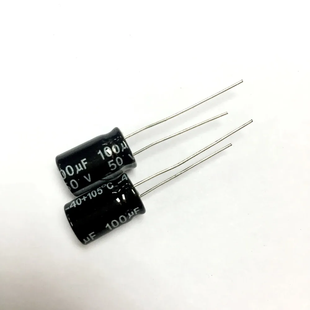 Free Shipping 500PCS 100UF 50V 8X12 Aluminum Electrolytic Capacitor ...