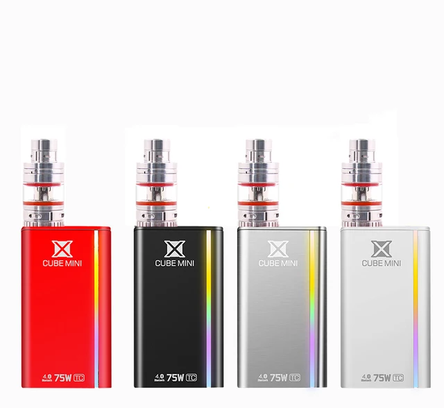 Vape SMOK XCube Mini Kit 75W Box Mod With LED Light For Vaporizer TFV4 ...
