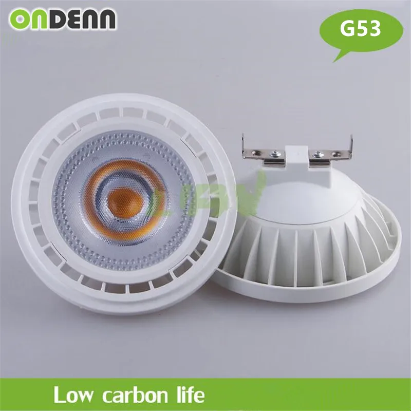 Dimmable 15W COB LED AR111 Light GU10 G53 Ceiling Lamp AC85 265V DC12V ...