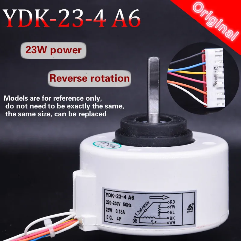 YDK-23-4-ventilador-de-motor-A6-original-accesorios-para-aire-acondicionado-interior-Chigo-2P ...