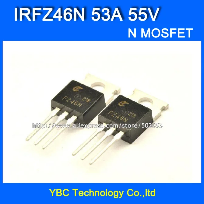 Free Shipping 20pcs/lot FZ46N IRFZ46N 53A/55V/16.5MR/107W TO 220 N ...