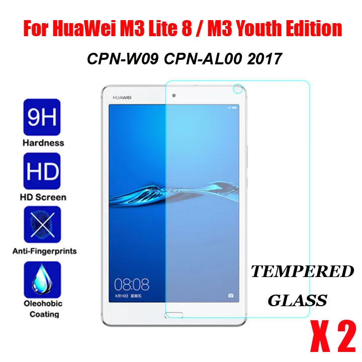 Screen Protector Tempered Glass Film For Huawei Mediapad M3 Lite 8.0 ...