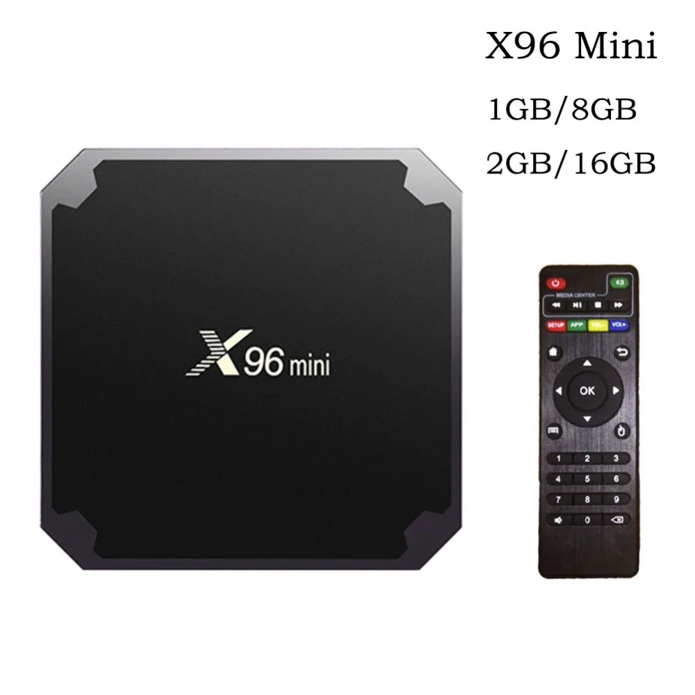 X96 mini Android 7.1 Smart TV BOX 2GB/1GB+16GB/8GB Amlogic S905W Quad ...