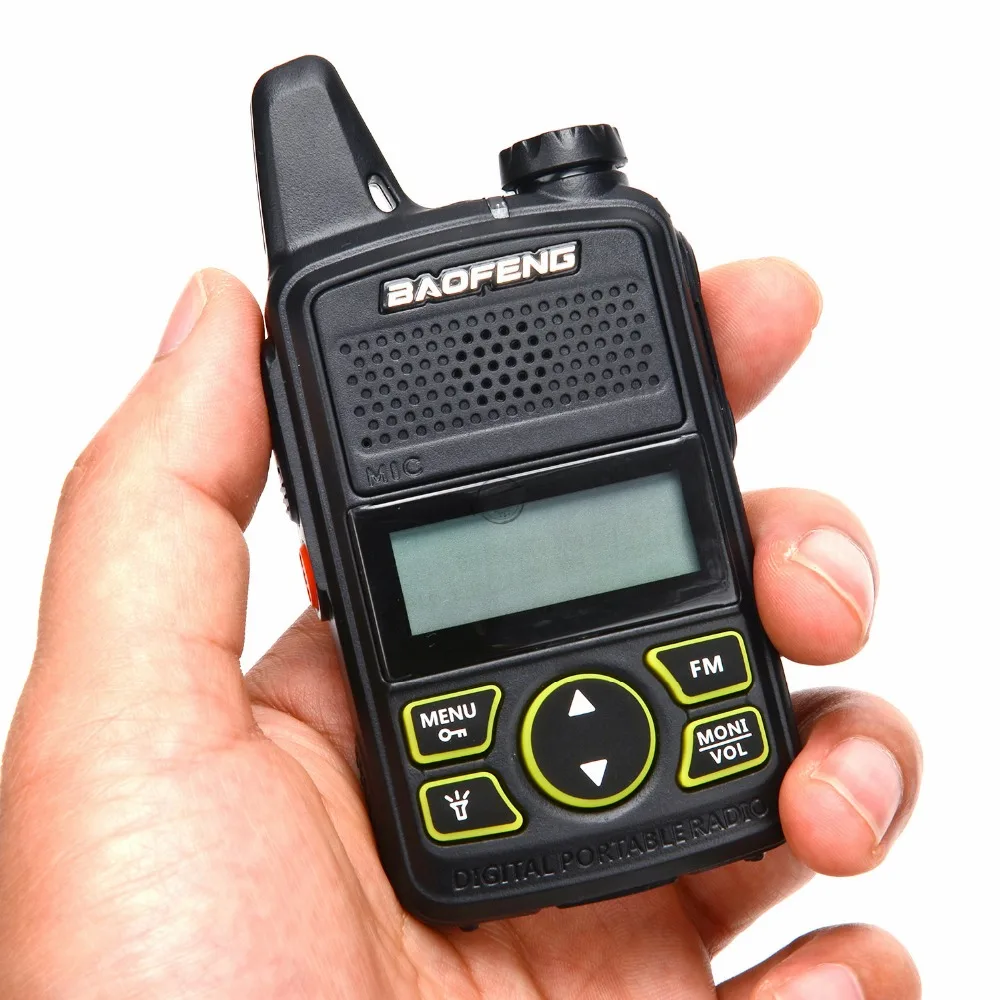 BF T1 mini walkie talkie baofeng UHF 400 470MHz ham radio station ptt ...
