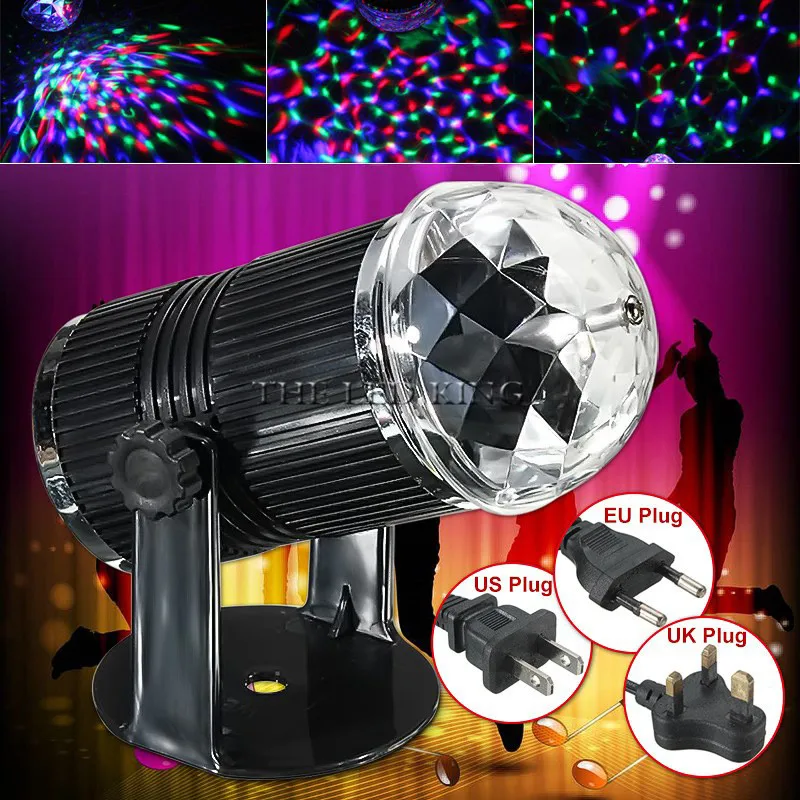 6W 12W RGB LED Music Stage Lights 110 240V DMX Disco Club DJ Light Show ...