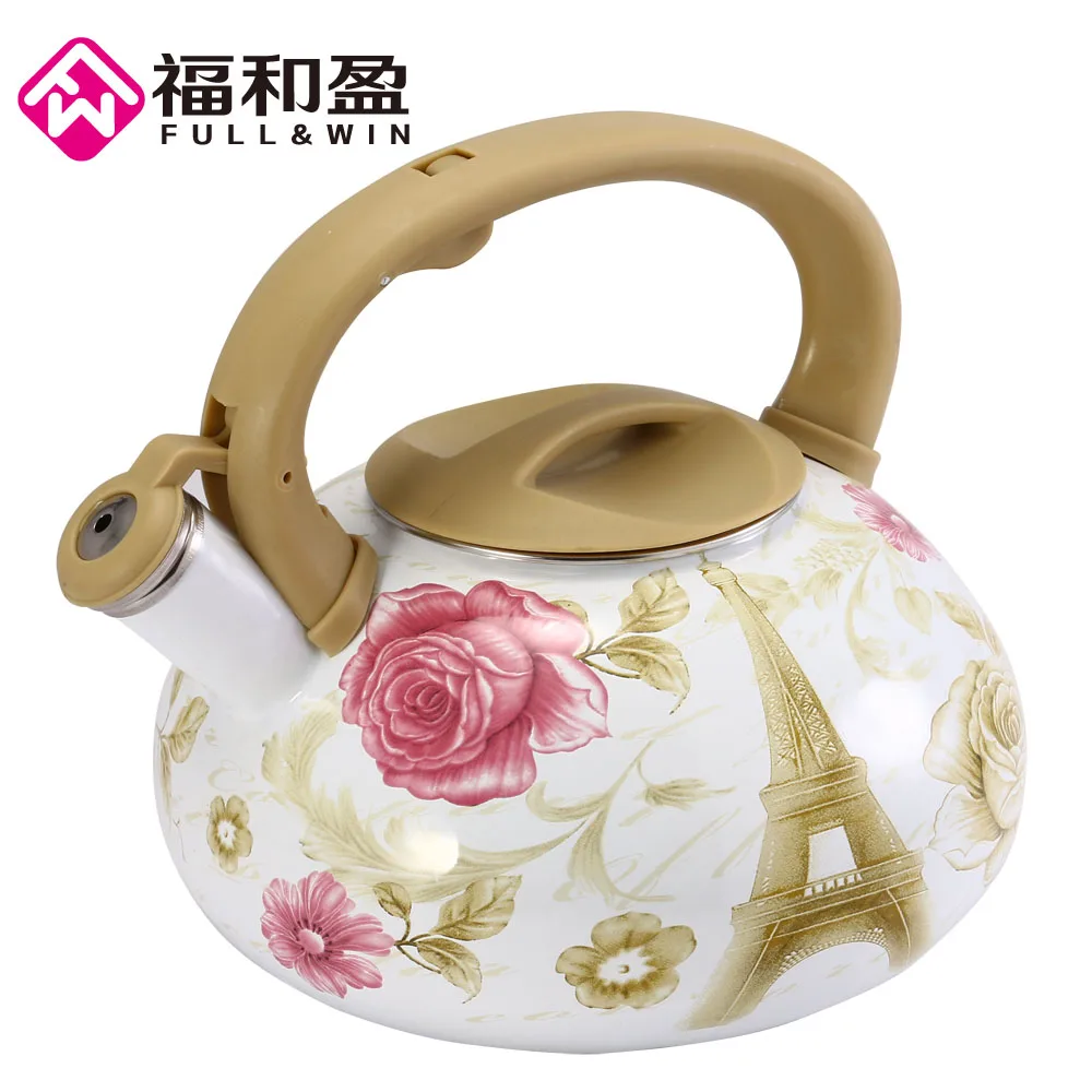 Water Kettle 3.2L Enamel Flower&Tower Teapot Kettle Used On ...