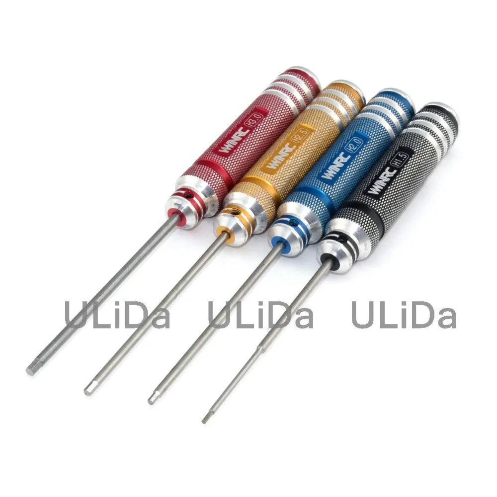 Colors Rc Tools 4 Pcs Hex Screw Driver Set Titanium Plating Hardened 1. ...