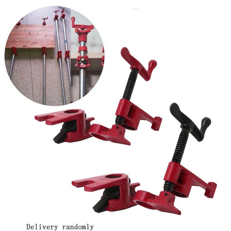 3/4" Inch Clamps Wood Gluing Pipe Clamp Set Heavy Duty Profesional ...