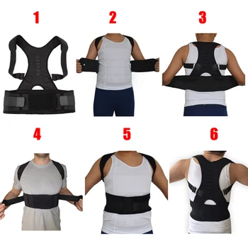 Adjustable Men Women Posture Corrector Magnetic Belt - Health & Fitness ...