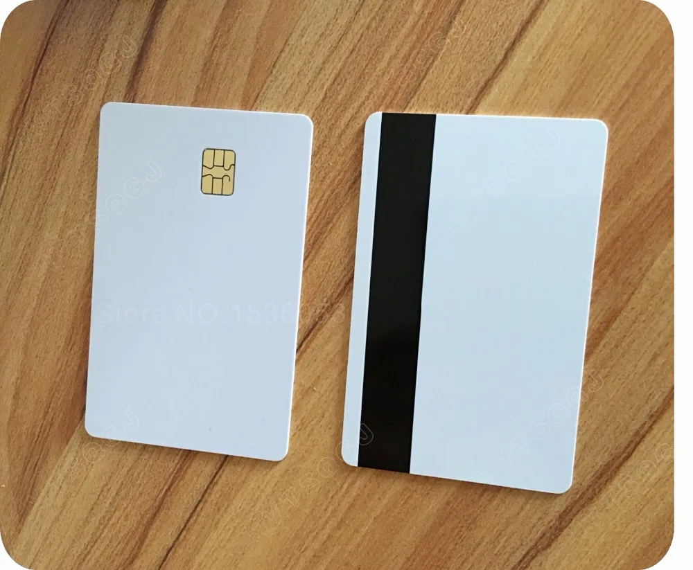 Ingyenes Szállítás 100Db 2 -Ben 1 Üres Pvc Ic Card Sle 4442 Chip Hico ...