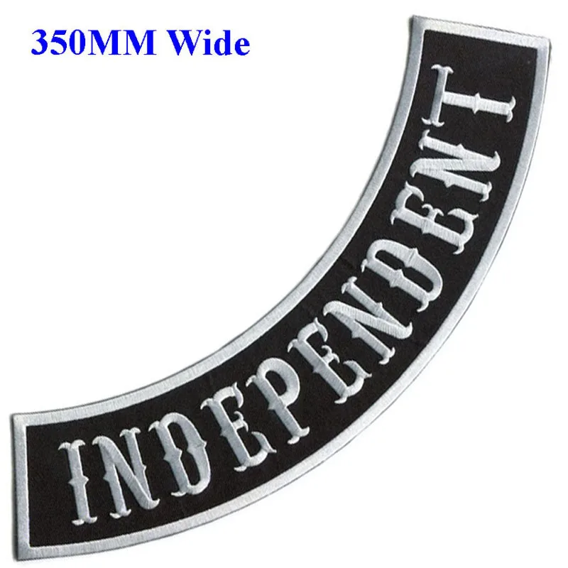 350mm Wide Independent Rocker Jacket For Full Back Embroidery Patch ...